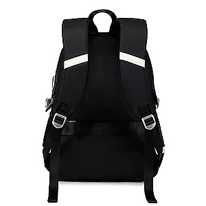 Joymoze Women Stylish Backpack Set Girl Laptop Backpack Casual Daypack Black