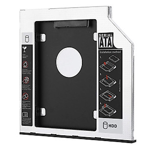 Qinlorgo Notebook Optical Drive 79.5mm MSATA/NGFF SSD/HDD Hard Drive PC for Notebook Office Home