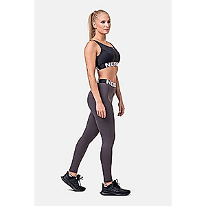 NEBBIA Smart Zip Front Sports Bra 578 Black