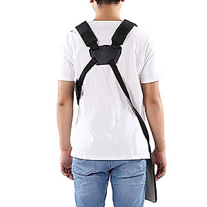 YILUFA Trimmer Harness Strap,Universal Trimmer Double Shoulder Strap Mower Nylon L-Shaped Belt for Brush Cutter Garden
