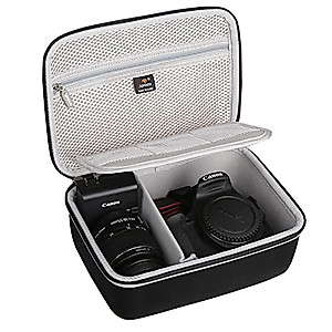 Aproca Hard Storage Travel Protective Case, for Canon EOS Rebel T7 DSLR Camera and Lens
