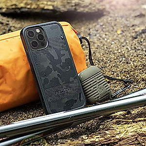 Pelican Protector Series - iPhone 12 / iPhone 12 Pro Case [15ft MIL-Grade Drop Protection] [Wireless Charging Compatible] Heavy Duty Protective Case Cover For iPhone 12 Pro / 12 6.1 inch - Camo Green