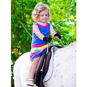 SATINIOR 4 Pairs Kids Cycling Gloves Half Finger Bike Gloves Non-Slip Mitten Outdoor Sports Roller Skating Gloves for Boys and Girls