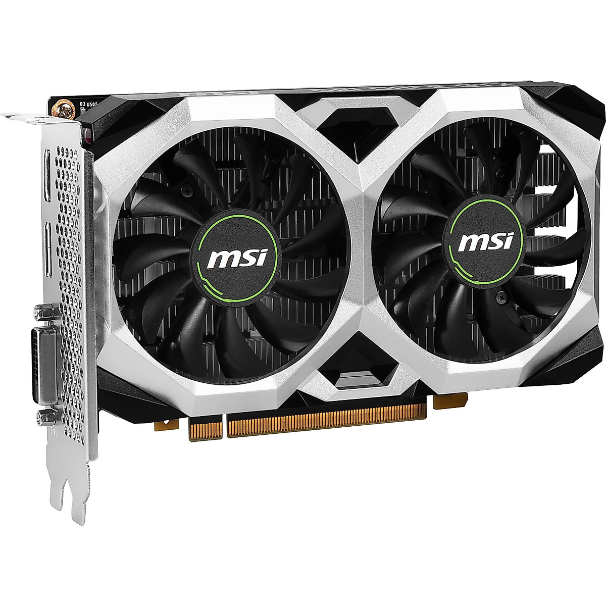 MSI Gaming GeForce GTX 1630 4GB GDRR6 64-Bit HDMI/DP/DVI Dual Fan OC Graphics Card (GTX 1630 Ventus XS 4G OC)