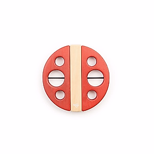 Tegu Swivel Bug Magnetic Building Block Set, Poppy Red