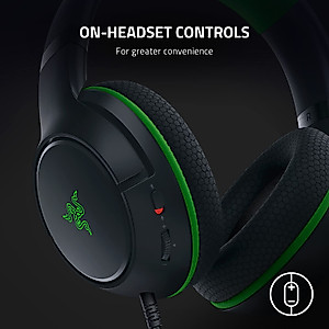 Razer Kaira X Wired Headset for PlayStation 5, PC, Mac & Mobile Devices: TriForce 50mm Drivers, HyperClear Cardioid Mic, Flowknit Memory Foam Ear Cushions, On-Headset Controls - White/Black (Renewed)