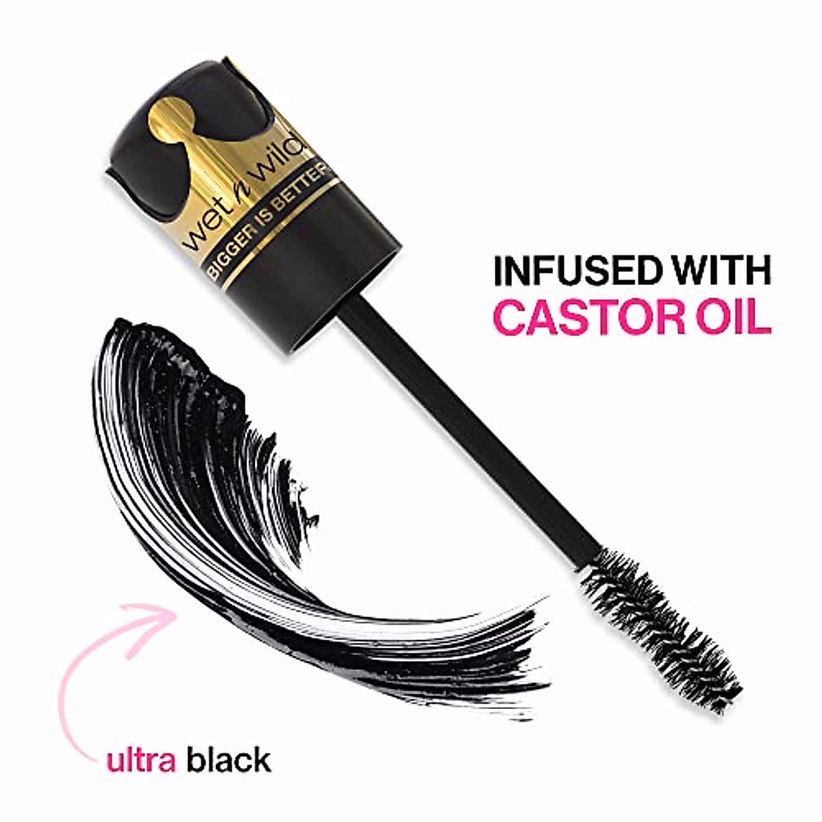Wet n Wild Big Poppa Mascara | Volumizing | Lifting | Lengthening | Nourising | Blackest Black