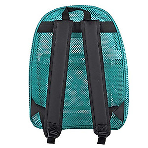 Summit Ridge Mesh Backpacks for Kids, Adults, School, Beach, and Travel, Colorful Transparent Mesh Backpacks with Padded Straps