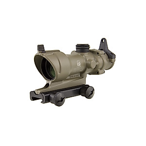 Trijicon ACOG TA01-D-100319 4x 32 Tritium Only, Center Illuminated Amber Crosshair .223 Reticle Scope, Dark Earth