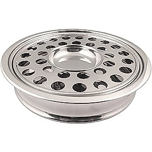Communion Ware Holy Serving Tray Including Center Bread Plate with A Cover - Stainless Steel (Silver/Mirror)