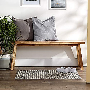 DII Slub Rug Collection Recycled Cotton Loop, 2x3', Mineral Gray