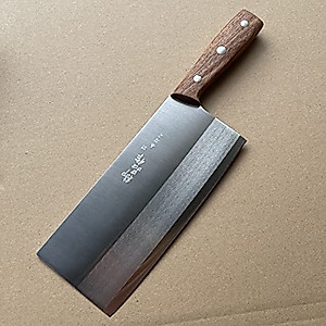 8Inch CHINESE CHEF'S KNIFE HEAVY DUTY VEGETABLE MEAT CLEAVER With Wood Handle