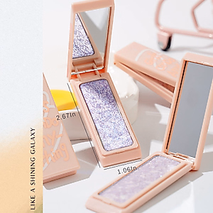 HOSAILY Shimmer Face Highlighter Palette Powder Glitter Highlighter Contouring Makeup Creamy Inner Corner Eye Highlighter Illuminator for Brighten Eye Face Cheek Highlighter Concealer Palette (1#)