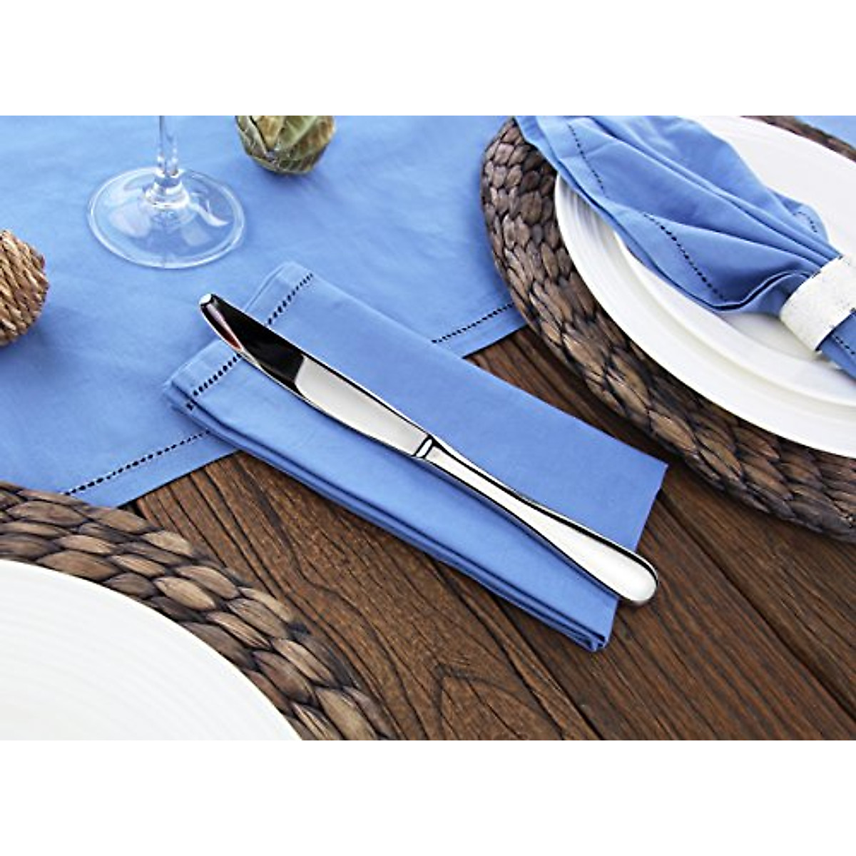 Artaste 59335 Rain 18/10 Stainless Steel Dinner Knife, 9.15-Inch, Set of 12, Silver