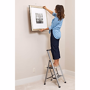 2 Step Ladder | 2 Anti-Slip Steps | Folding Step Stool | 250 lb. Capacity