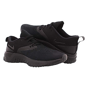 Nike Women's Odyssey Reach Flyknit 2 Running Shoe, Black/Black/White, Size 6