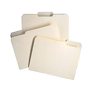 Staples 452830 100% Recy Reinforced Top-Tab File Folders 1/3 Cut Manila Letter 50/Bx