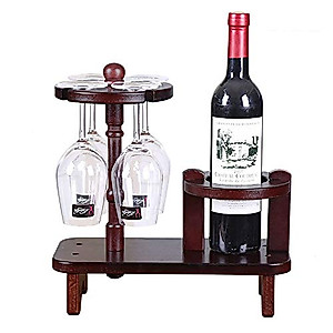 PIBM Stylish Simplicity Wooden Wine Rack Wine Glass Holder Wine Shelf Wooden Wine Rack Wine Bottle Shelf Hanging Wooden Cup Holder Beautiful and Elegant