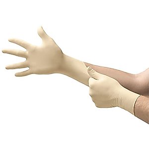 Microflex Diamond Grip MF-300 Disposable Latex Gloves for Automotive, Machinery Industries - X-Large, Natural Clear (Case of 1000)