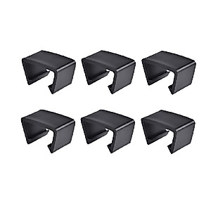 SUQ I OME 6 Pack of Patio Outdoor Furniture Clip Fastner, Sectional Rattan Wicker Sofa Furniture Connector Fastener Clips, Suit for Tube Width 2.05 inches. (2.05 inch M)