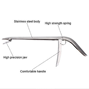 ZPSHYD Stainless Steel Fish Hook Remover, Fish Hook Remover Extractor, Fish Hook Remover Removing Clamp Tool Fishing Tackle Accessory