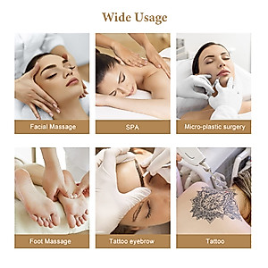 OmySalon Massage Salon Tattoo Chair Esthetician Bed with Beauty Basket, Professional Tattoo Table Salon Spa Equipment for Facial Spa Beauty Eyelash Extensions Barber Waxing Microblading,White