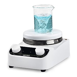 LACHOI Magnetic Stirrer Hot Plate Mixer 280℃ Hot Plate Magnetic Stir Plate 300-1500RPM 5000ml Stirring Capacity Magnetic Hotplate Stirrer with Stirring Bar Lab Stirrer(Heating)