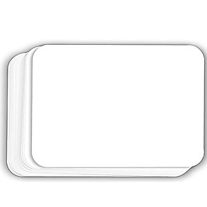Hamilco White Cardstock Thick Paper - Blank Index Flash Note & Post Cards with Rounded Corners - Greeting Invitations Stationary 4 X 6" Heavy weight 80 lb Card Stock for Printer - 100 Pack