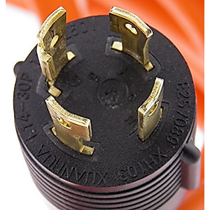 Nema L14-30 Generator Power Cord 4 Wire 10 Gauge 125/250v 30 Amp 7500 watts (10 Feet)