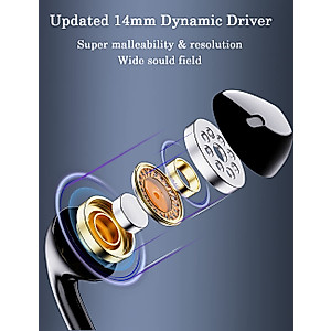 DUKABEL USB Wired Earbuds, USB Headphone with Mic for PC/ PS4/ PS5, 6FT in-Ear Stereo Earphones Headsets with Volume Control for Office Live Broadcast Gaming