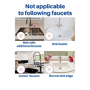 Sponge Holder for Kitchen Sink, Sink Protectors for Kitchen Sink, Kitchen Sink Accessories, Sink Splash Guard Behind Sink, Kitchen Sink Splash Guard , (Grey)