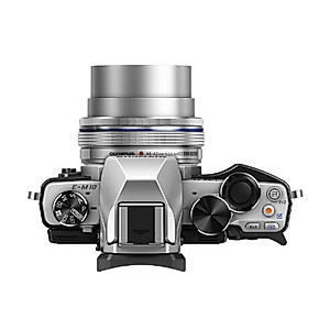 Olympus OM-D E-M10 with M.Zuiko ED 14-42mm 1:3.5-5.6 EZ Lens - Silver - International Version (No Warranty)