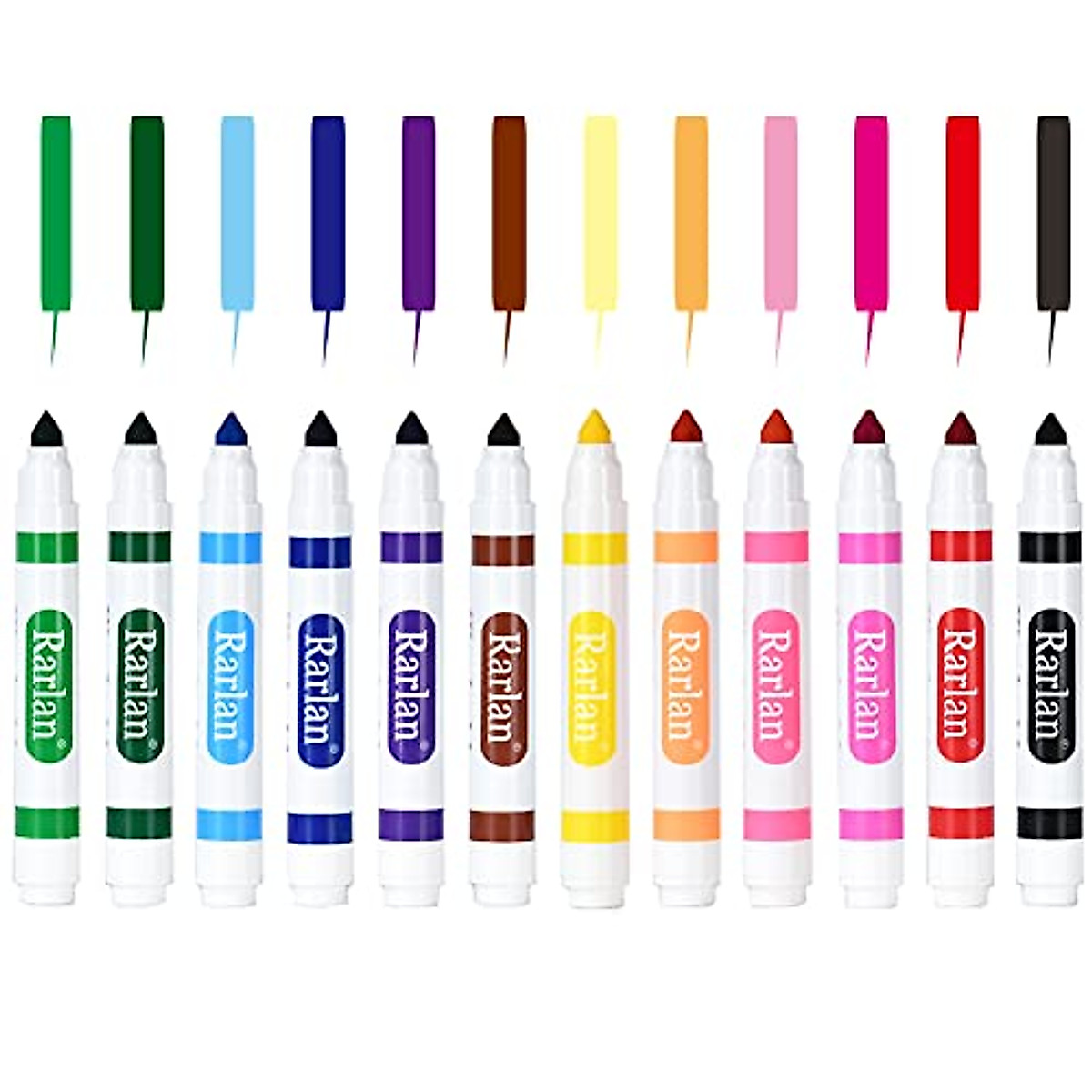 Rarlan Washable Markers Bulk, Markers for Kids, Bulk pack, 12 Colors, 240 Count
