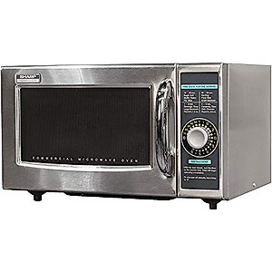 Sharp R-21LCFS Medium Duty Commercial Microwave (Dial Timer, 1000-Watts, 120-Volts) (Update of R-21LCF),Silver