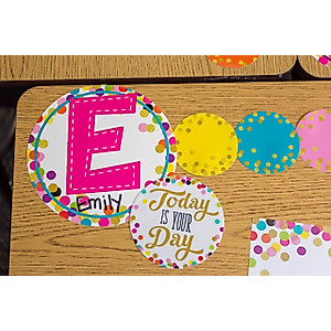 Teacher Created Resources Multi Bright Stitch 7" Fun Font Letters & Colored Pencils Die-Cut Rolled Border Trim - 50ft