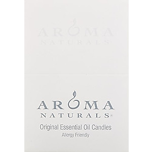 Aroma Naturals Ambiance Votive Candle, Yellow/Orange/Lemongrass, 6 Count