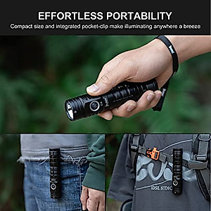 WUBEN C2 Rechargeable LED Flashlights 2000 High Lumens, Pocket Flashlight with Power Bank, 7 Modes Flash Light, IP68 Waterproof Tactical Flashlight for Emergencies, Outdoor