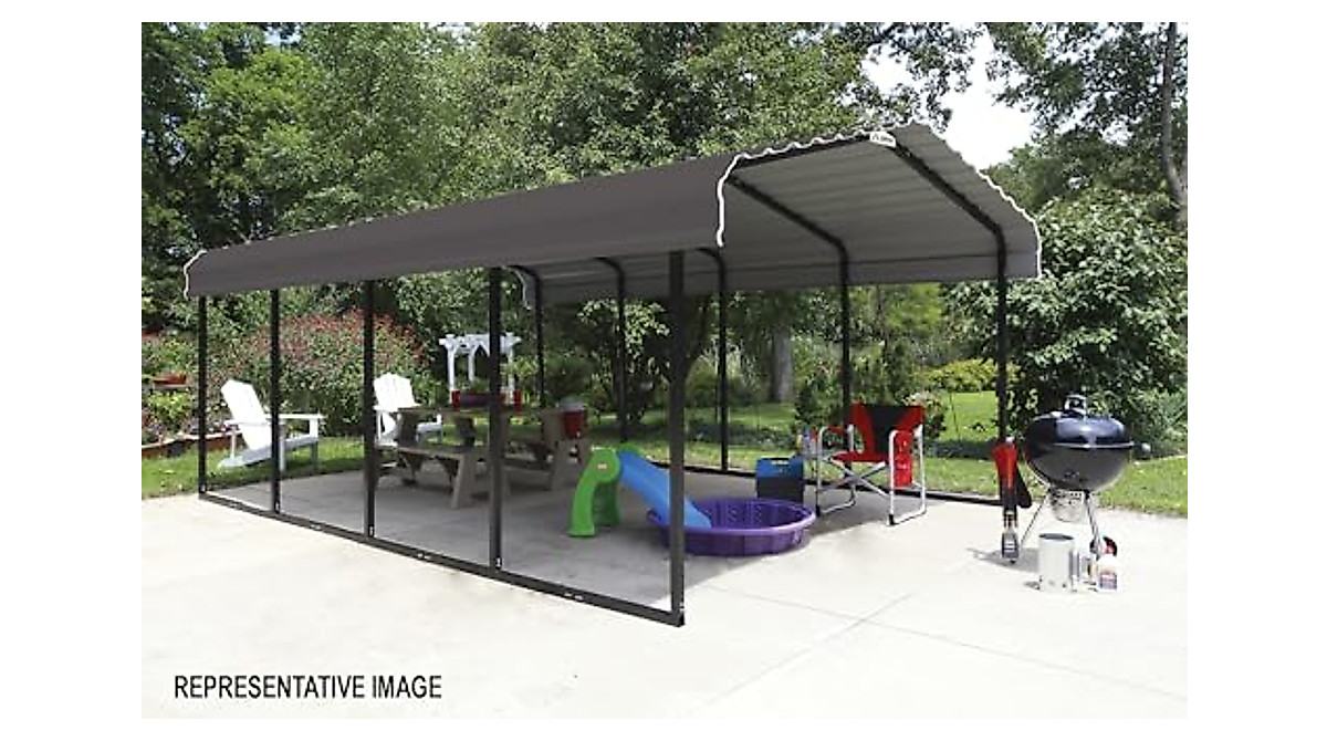 Arrow Galvanized Steel Carport | DIY All-Weather Protection