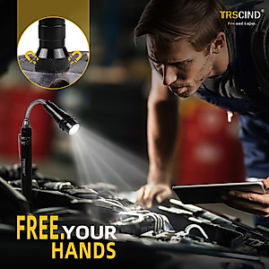 Gifts for Men Dad Husband Him, Valentines Day Anniversary Birthday Gifts, Magnetic Flashlight, Flexible LED Telescoping Magnet Pickup Tool, Unique Gifts Ideas for Women Grandpa, Cool Gadgets Stuff