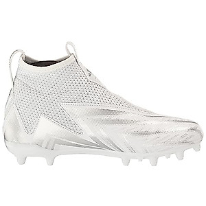 adidas Freak Spark 23 Football Shoe, White/White/Silver Metallic, 2.5 US Unisex Little Kid