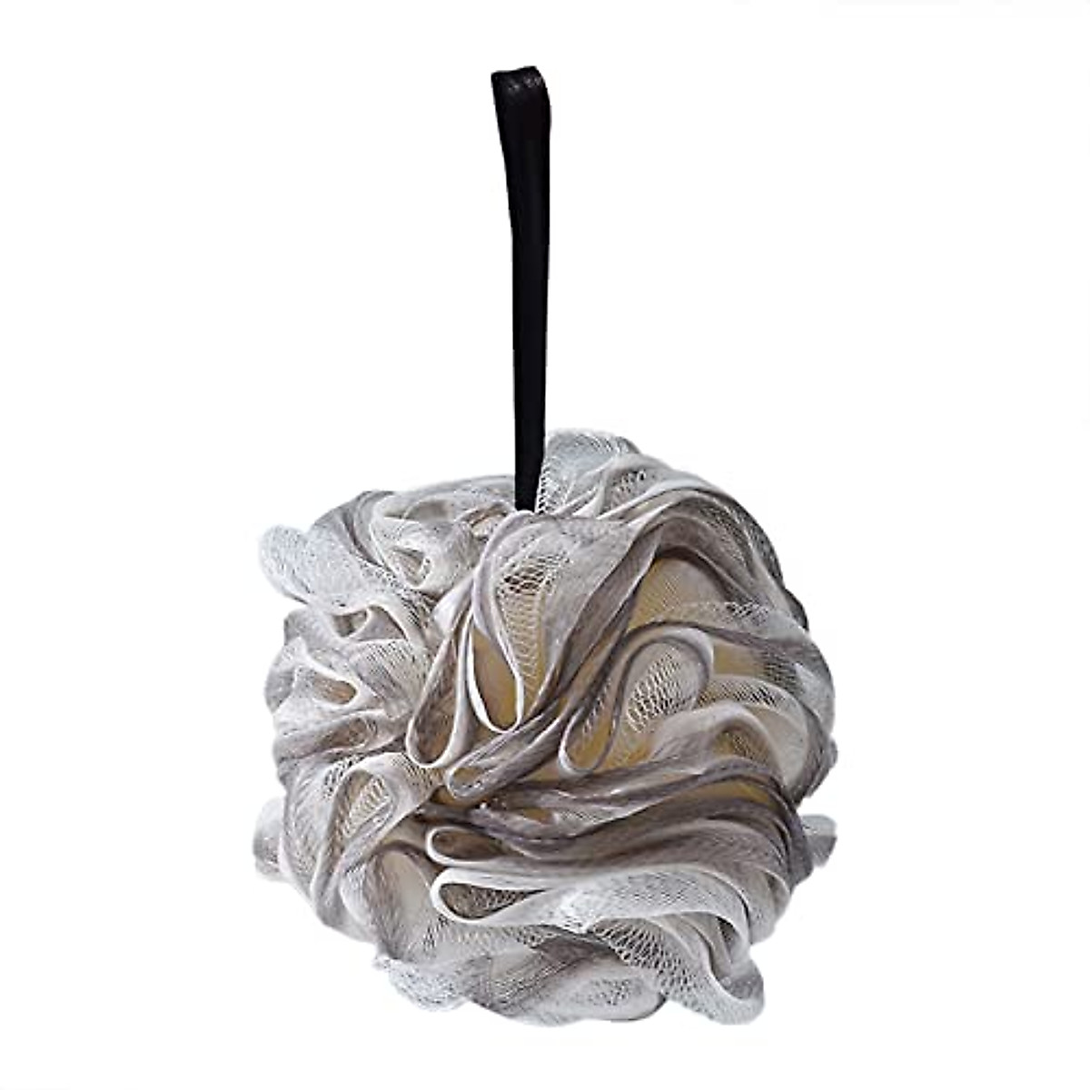 TODOZO Extra Large Mesh Soft Scrubber for Men and Women Exfoliate with Big Black & White Gentle Cleanse in Beauty Bathing Accessories Bathroom Storage (Grey, One Size)