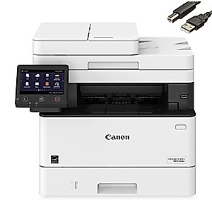 Canon imageCLASS MF455dw All in One Wireless Duplex Laser Printer, Up to 40 ppm,600 x 600 DPI,Compatible with Alexa,Bundle with Printer Cable