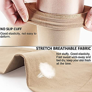 Ailaka 1 Pair Compression Calf Sleeves for Women & Men, 20-30 mmHg Graduated Support Footless Compression Socks for Varicose Veins, Shin Splints, Edema, Recovery, Maternity, Running, Travel