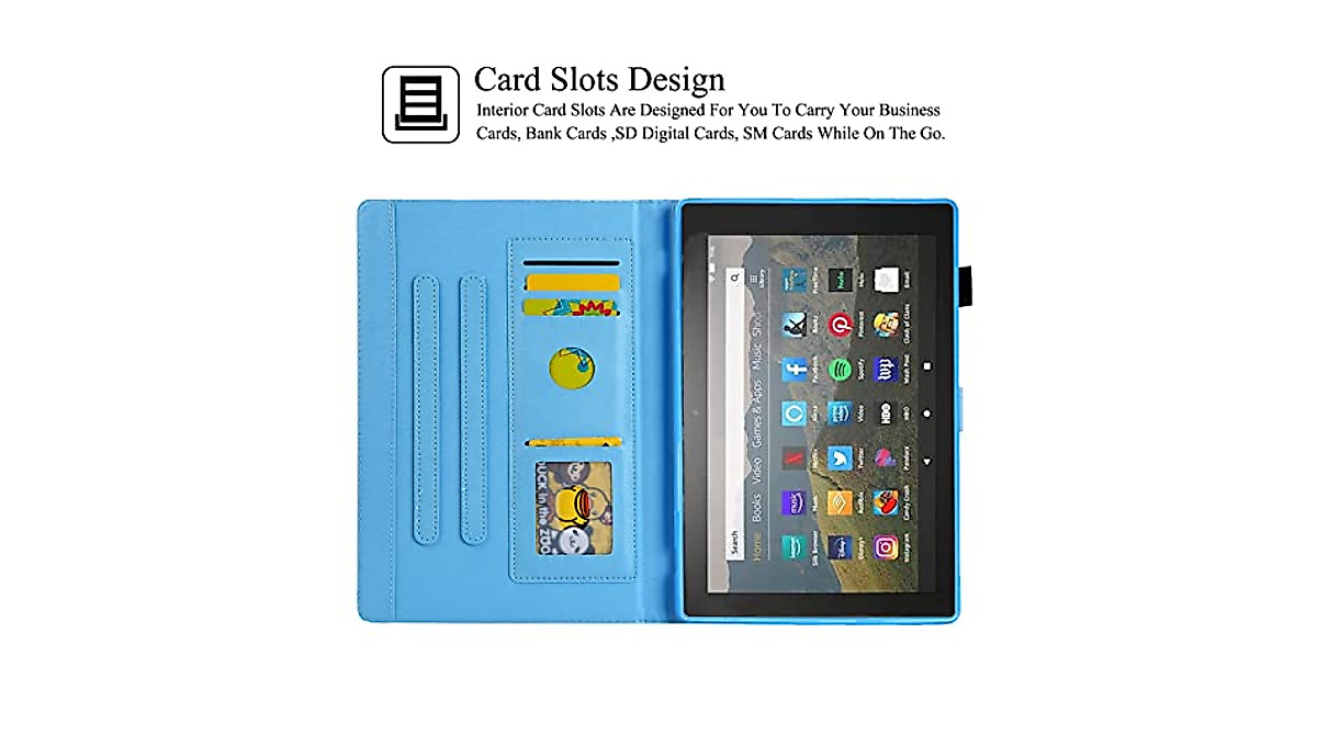 REASUN Case for New Kindle Fire 7 12th Gen 2022,Full Protection Folio ...