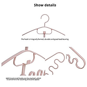 Wave Pattern Stackable Hangers 8 Slots, 5/10pcs Multifunctional Magic Wave Pattern Plastic Hangers, Smart Closet Organizer Hangers Space Saver for Tank Top Bra Hangers in Bulk (5,White)
