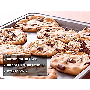 DecorRack 15 x 9.8 Inch Nonstick Baking Tray, Cookie Baking Sheet And Jelly Roll Pan, Heavy Duty Bakeware For Oven