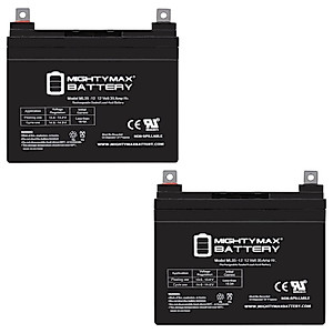 Mighty Max Battery 12V 35AH Replacement Battery Compatible with Interstate 33ah DCS-33H, DCS33H - 2 Pack