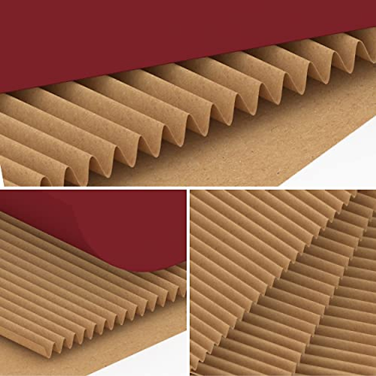 EYMPEU 12x9x4 Inches Gift Boxes Set of 20 Red Corrugated Cardboard Mailing Gift Wrap Boxes with Lids, Christmas Gift Wrapping, Small Business, Literature, Mailer