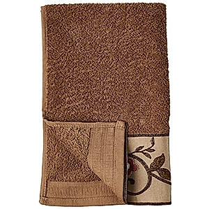 Popular Bath Bath Towels, Larissa Collection, 3-Piece Set, Rose Design