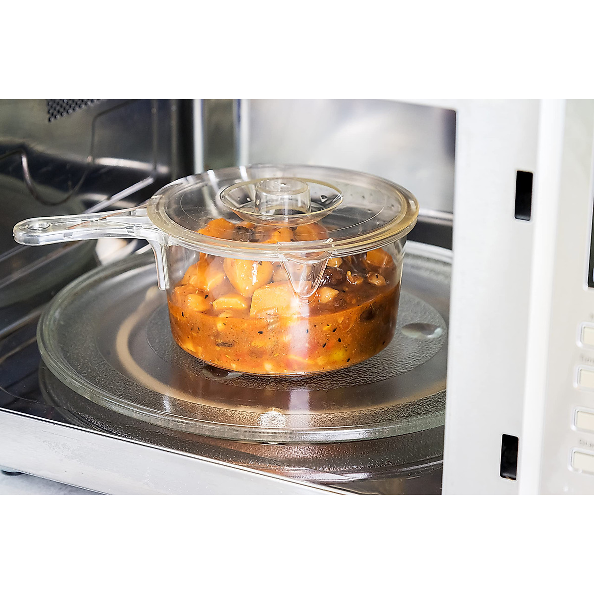 Kitchen Craft Microwave 5028250154163 900ml Saucepan, Clear